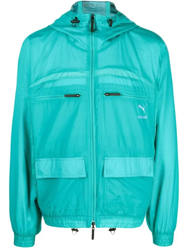 PUMA X Koché Reversible Zip-up Hooded Jacket - Blue