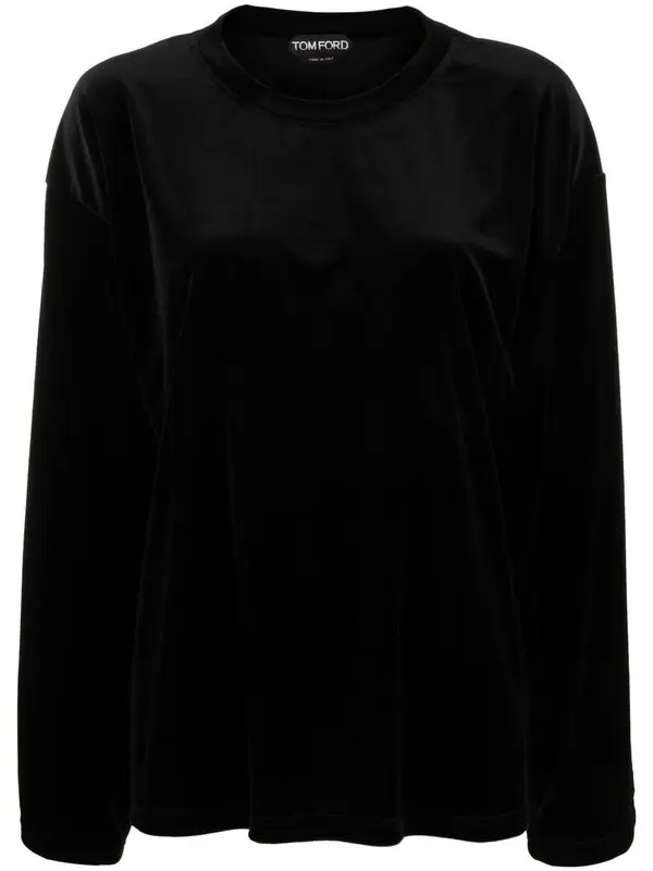 TOM FORD Velour Crewneck Sweatshirt