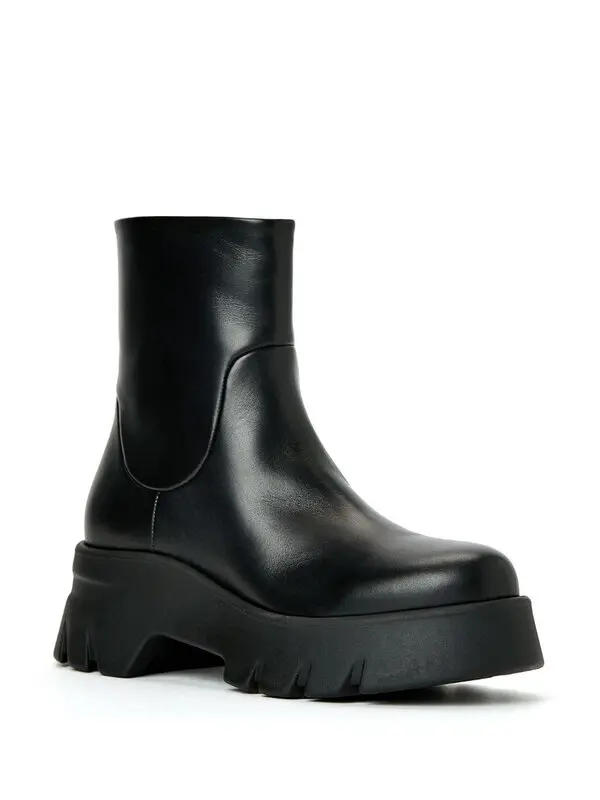 GIANVITO ROSSI Montey Ankle Leather Boots - Black