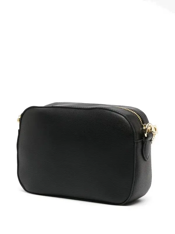 Moschino Leather Camera Bag With Logo Plaque
