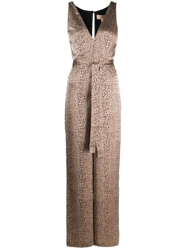 TWINSET Leopard-print Jumpsuit - Neutrals