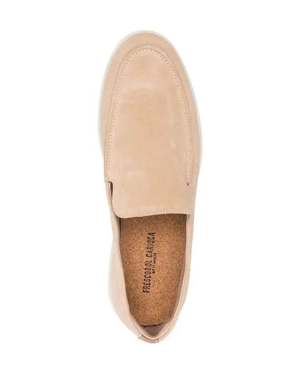 Frescobol Carioca Miguel Suede Loafers - Neutrals