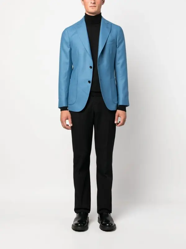 Boglioli Single-breasted Virgin-wool Blazer