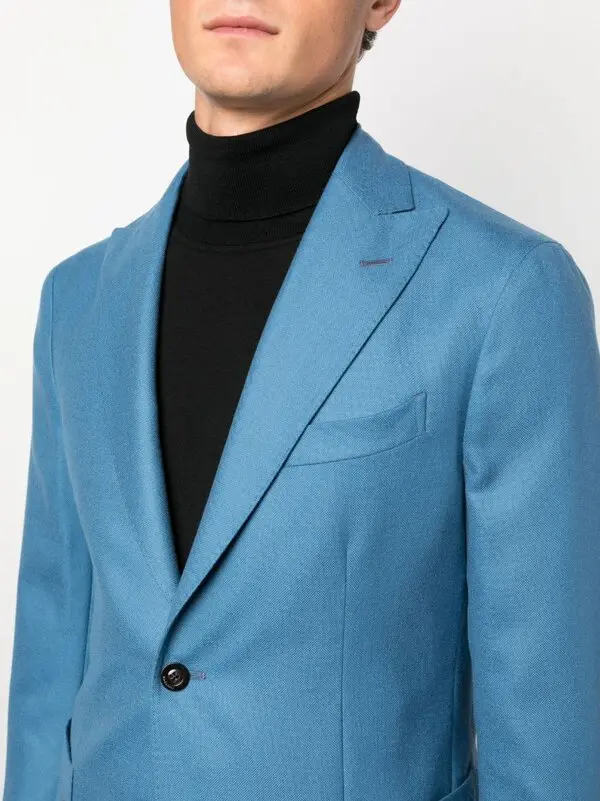 Boglioli Single-breasted Virgin-wool Blazer