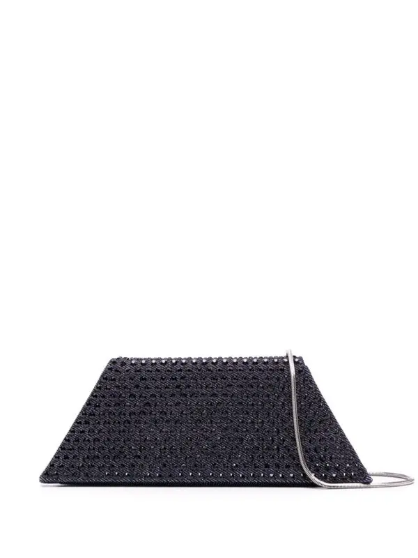 Amina Muaddi Superamini Yigit Embellished Clutch