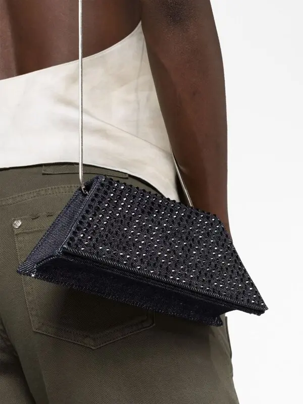 Amina Muaddi Superamini Yigit Embellished Clutch