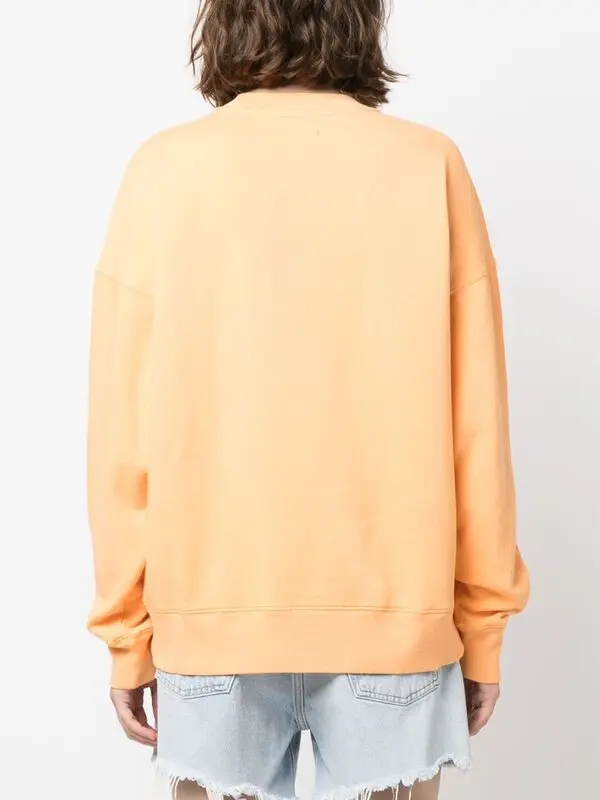 AUTRY Cotton Logo Print Sweatshirt - Orange