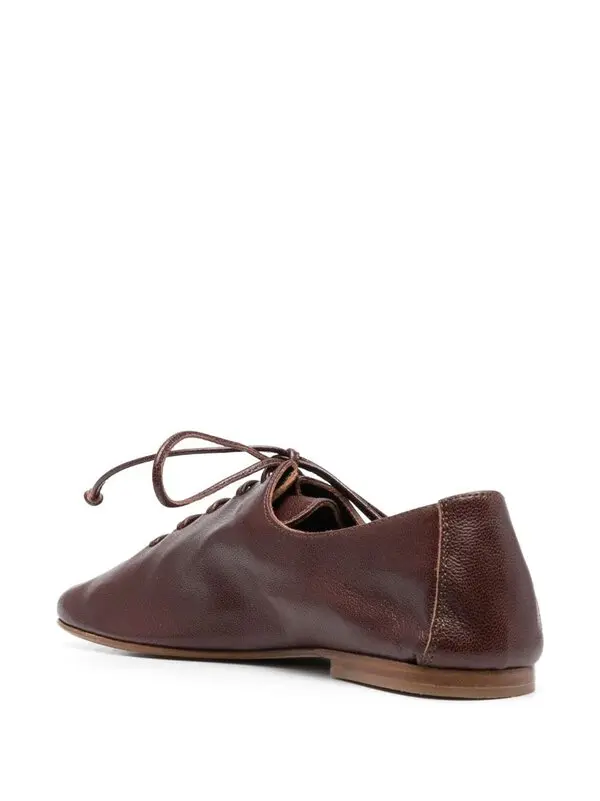 Hereu Plegada Leather Derby Shoes - Brown