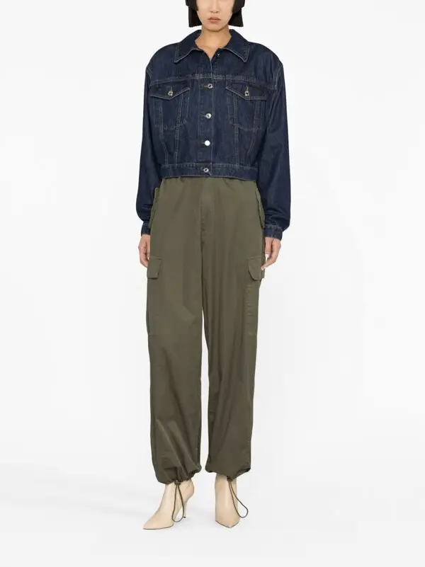 MSGM Spread-collar Denim Jacket