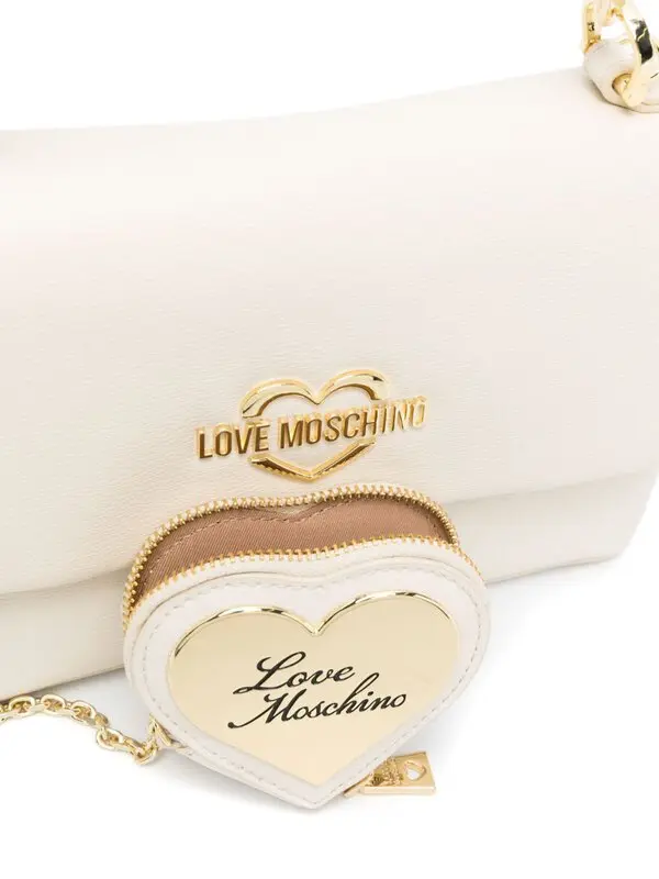 Moschino Logo Lettering Faux Leather Tote Bag