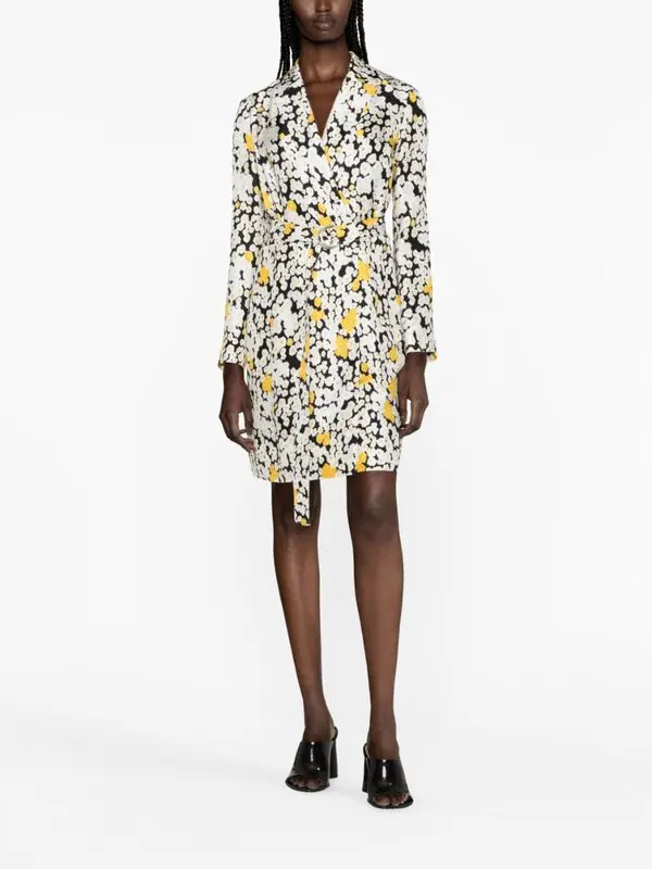 LANVIN Floral-print Belted Wrap Dress