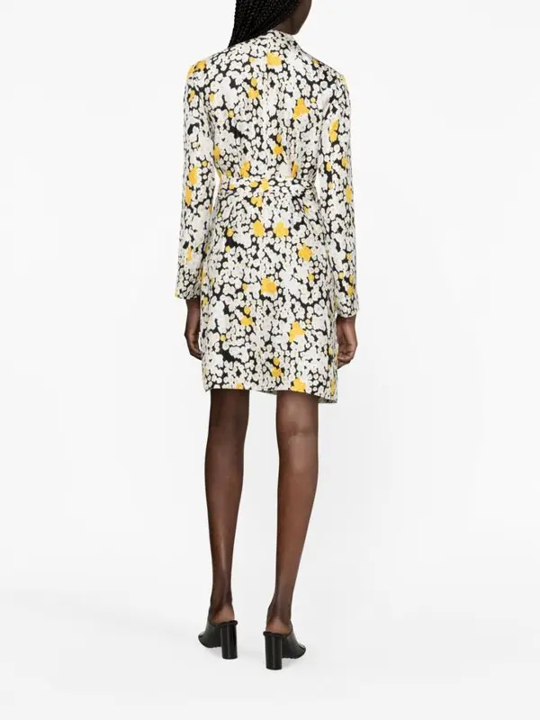 LANVIN Floral-print Belted Wrap Dress