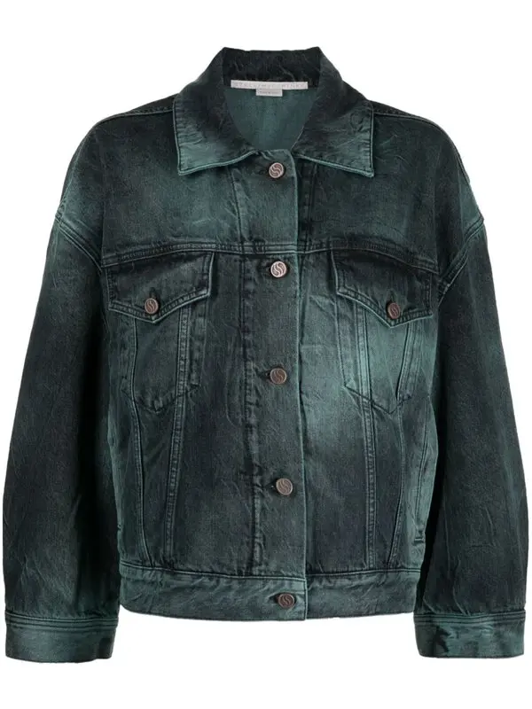 Stella McCartney Tie-dye Denim Jacket - Blue