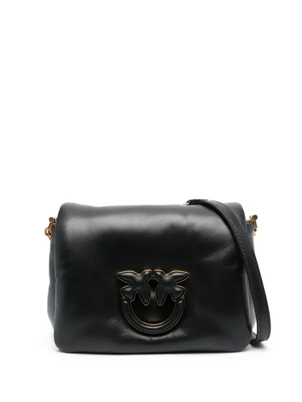Pinko Love Click Puff Leather Shoulder Bag