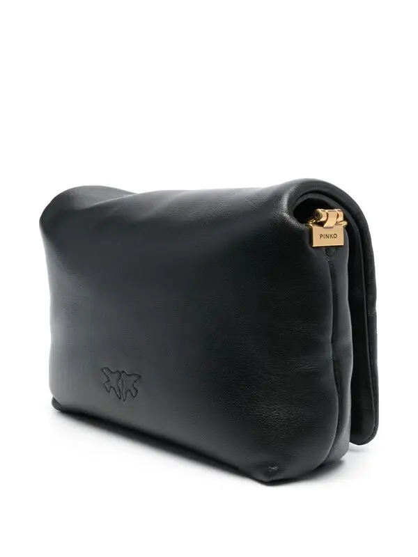 Pinko Love Click Puff Leather Shoulder Bag