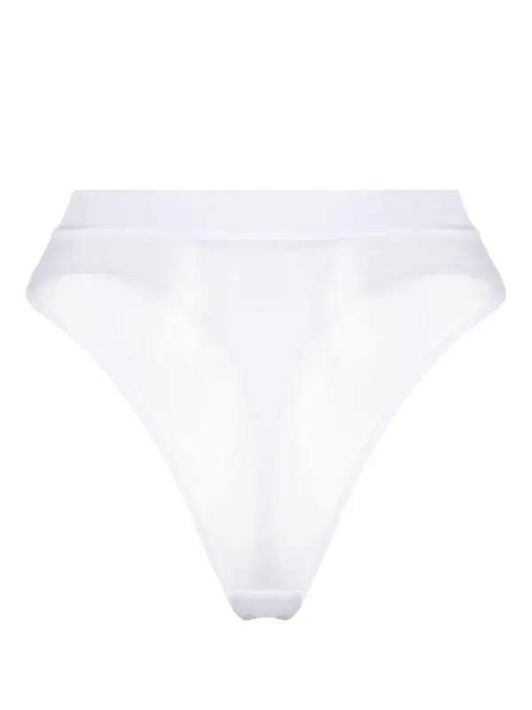 MAISON CLOSE Corps À Corps High-waisted Thong - White