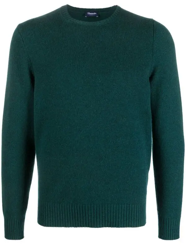 DRUMOHR Crew-neck Cashmere Sweater - Green