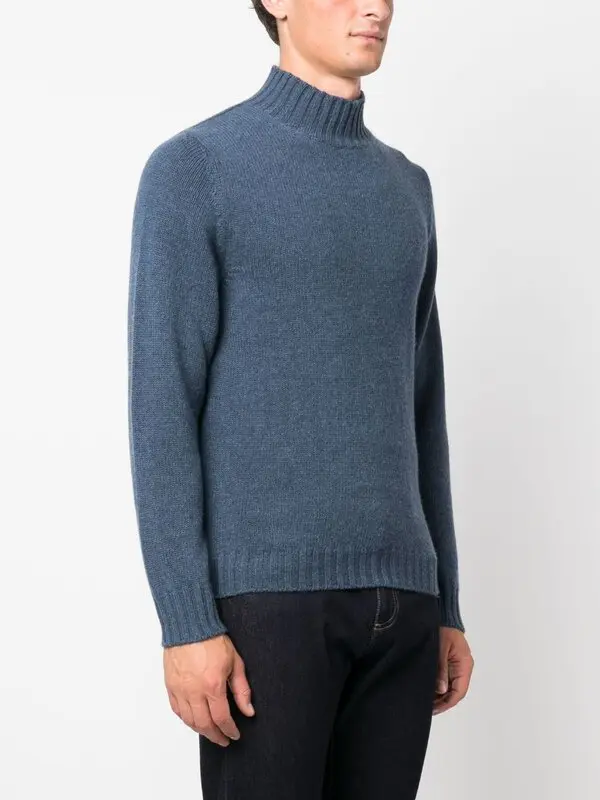 Fedeli High-neck Long-sleeve Jumper