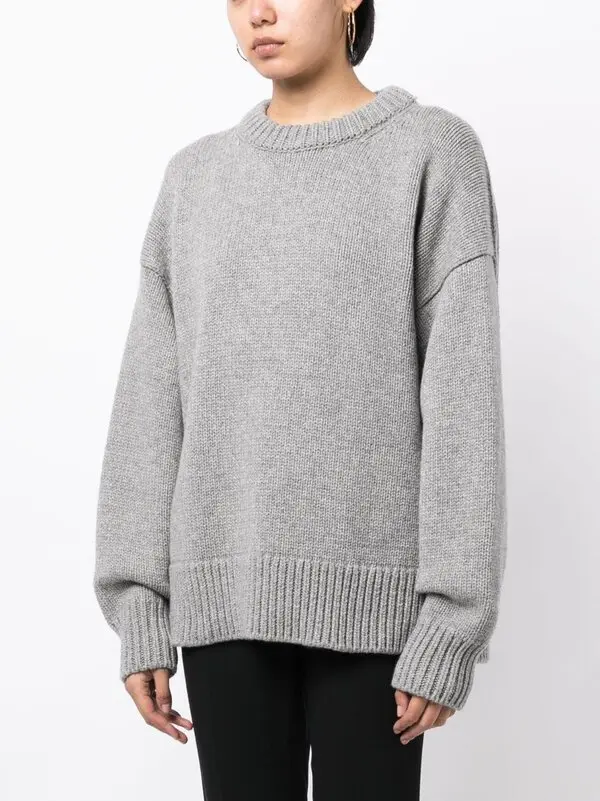THE ROW Drop-shoulder Jumper - Grey