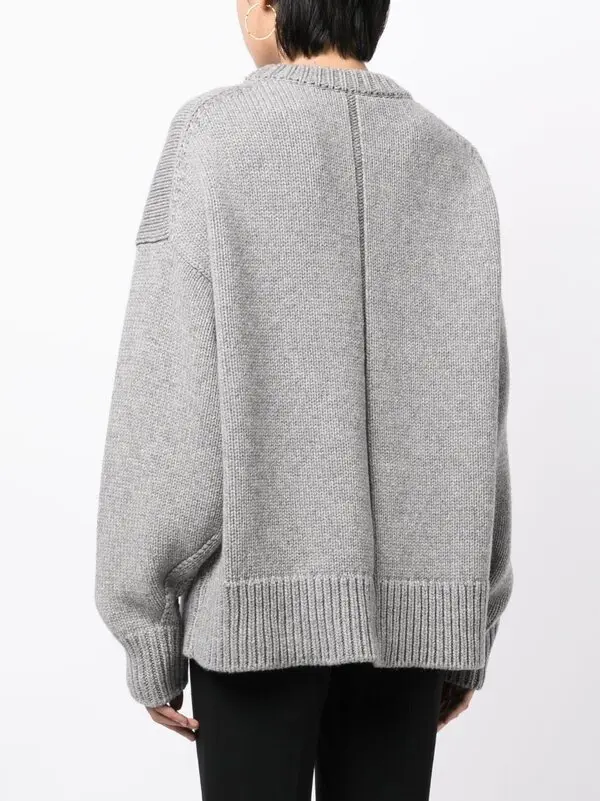 THE ROW Drop-shoulder Jumper - Grey