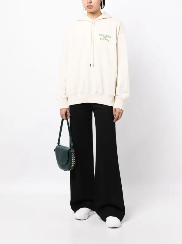 Stella McCartney Slogan-print Drawstring Cotton Hoodie