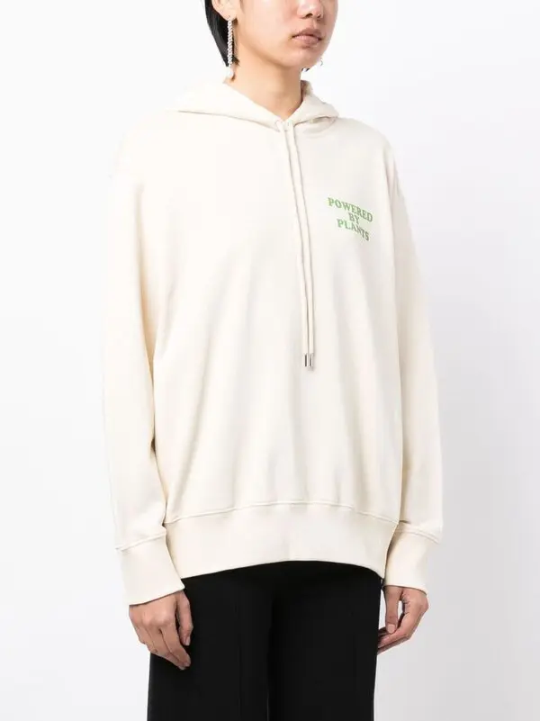 Stella McCartney Slogan-print Drawstring Cotton Hoodie