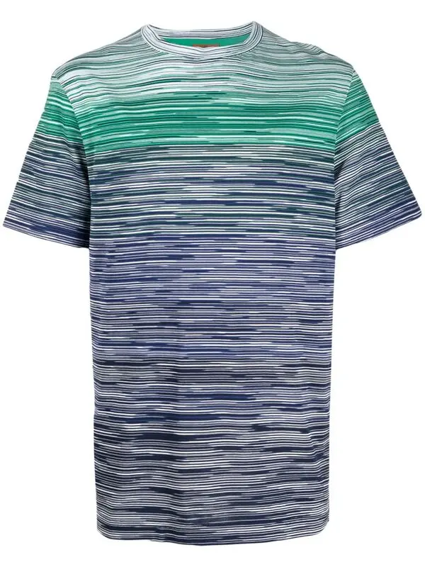Missoni Gradient-effect Striped Cotton T-shirt