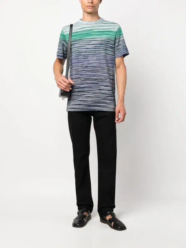 Missoni Gradient-effect Striped Cotton T-shirt