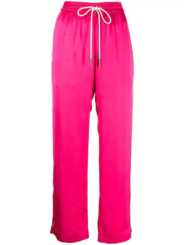 Mira Mikati X Javier Calleja Satin Pyjama Bottoms - Pink