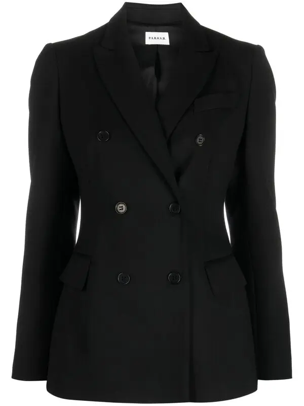 P.a.r.o.s.h Double-breasted Wool-blend Blazer
