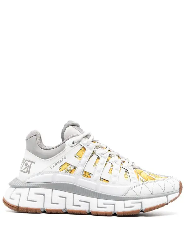 Versace Trigreca Low-top Sneakers - White