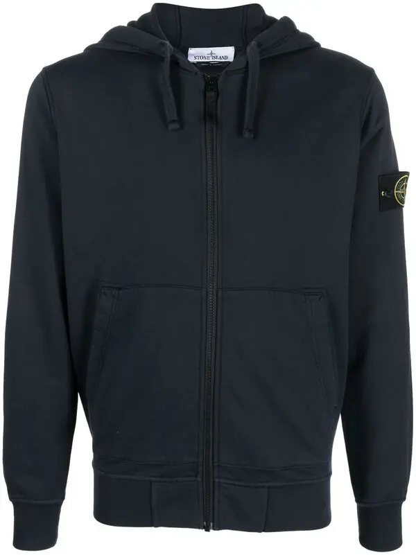 Stone Island Compass-badge Hoodie - Blue