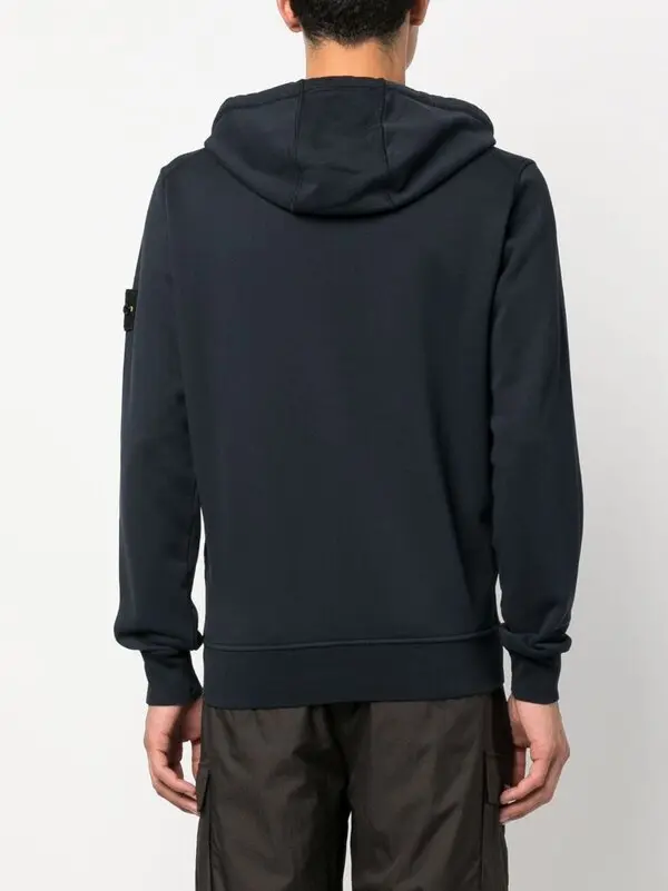 Stone Island Compass-badge Hoodie - Blue