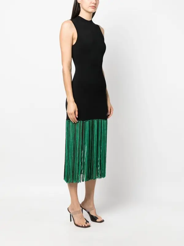 Sandro Fringed Midi Dress