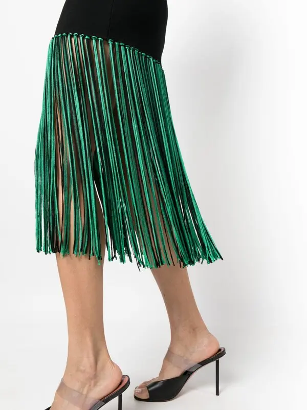 Sandro Fringed Midi Dress