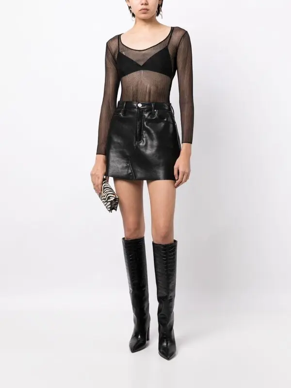 TOM FORD Sheer Ribbed Jersey Top