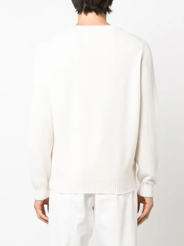 Brunello Cucinelli Logo-embroidered Cashmere Jumper