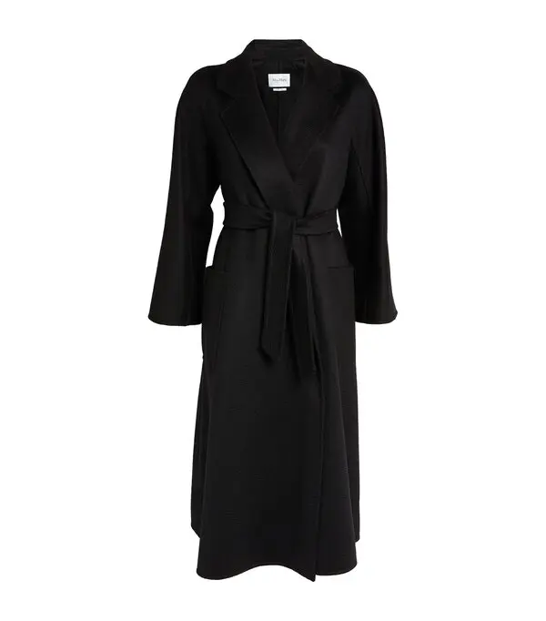 Max Mara Wool Trench Coat - Black