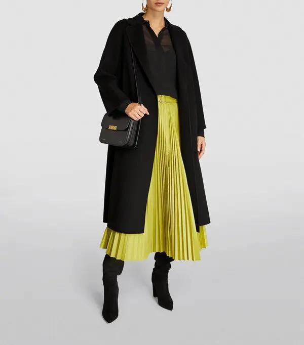 Max Mara Wool Trench Coat - Black