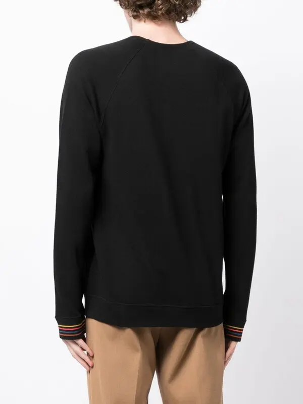 Paul Smith Contrasting Trim Sweatshirt - Black