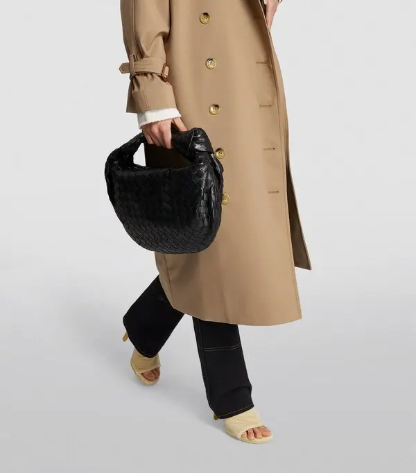 Bottega Veneta Teen Leather Jodie Bag - Grey