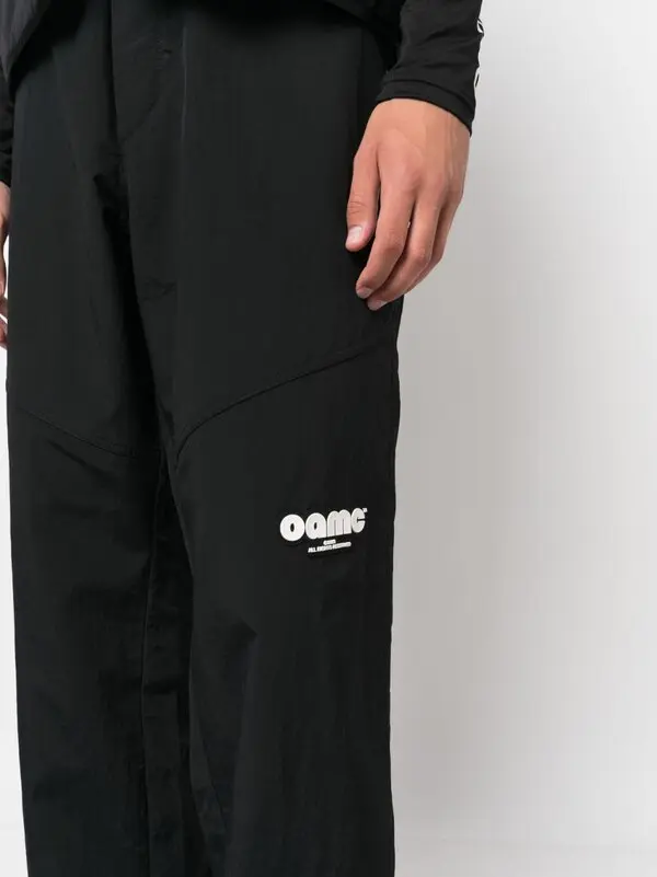 OAMC Logo-patch Track Pants - Black