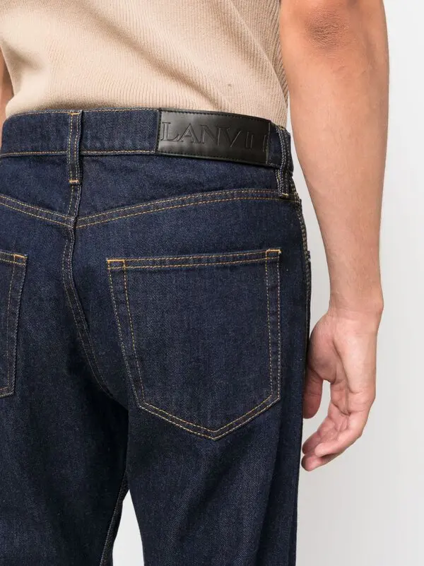 LANVIN Mid-rise Straight-leg Jeans