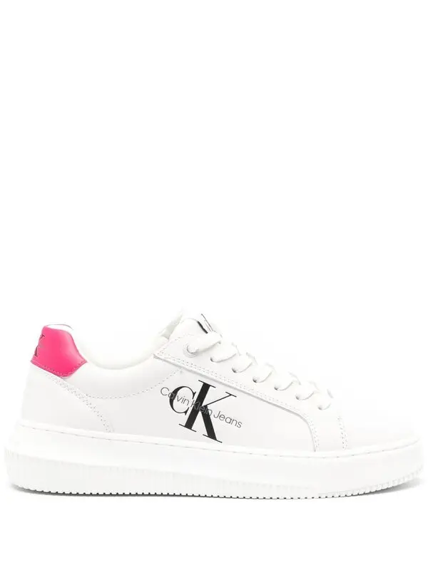 Calvin Klein Logo-print Low-top Sneakers - White