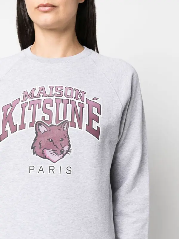 Maison Kitsuné Fox-motif Cotton Jumper