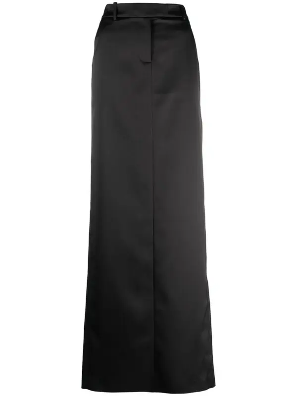 Giuseppe Di Morabito Satin Maxi Skirt - Black
