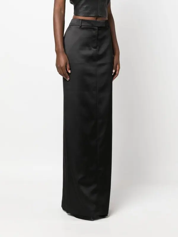 Giuseppe Di Morabito Satin Maxi Skirt - Black