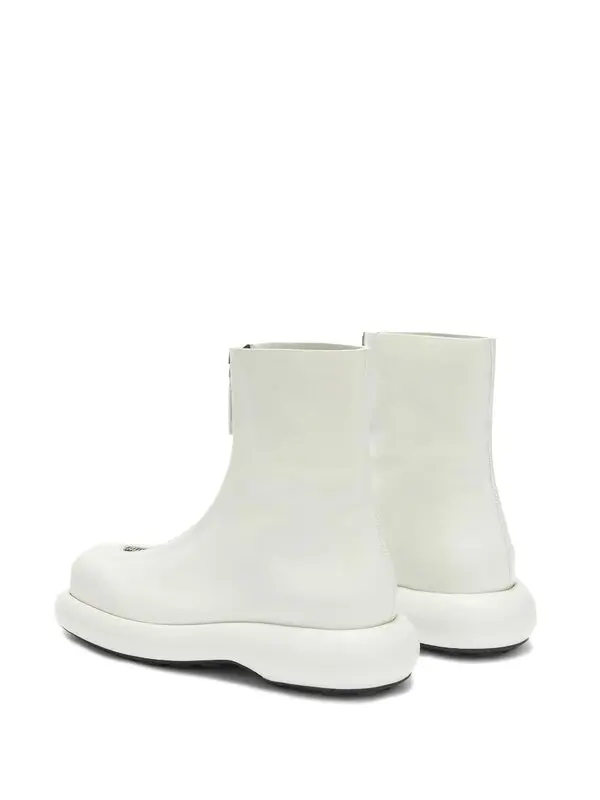 JIL SANDER Zip-up Leather Boots