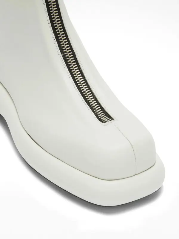 JIL SANDER Zip-up Leather Boots