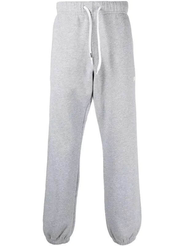 AUTRY Logo-print Cotton Track Pants - Grey
